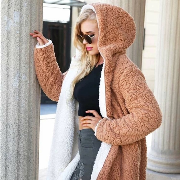 Jackets & Coats | Reversible Long Teddy Coat | Poshmark